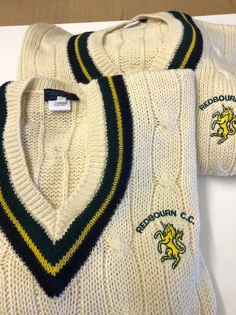 Redbourn Cricket Club Sweaters - Club Colours